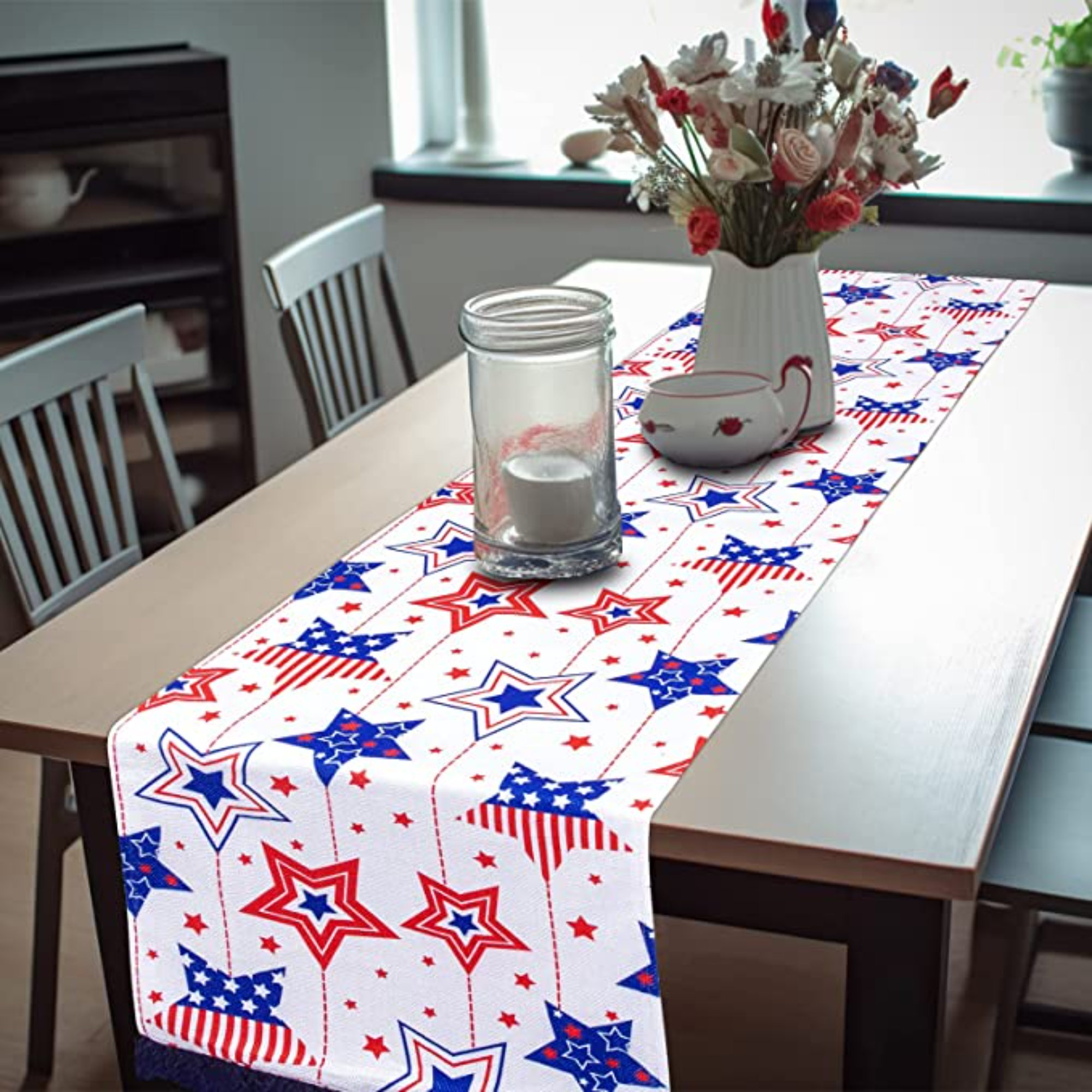 The Holiday Aisle® 4Th Of July Table Runner,13X72 Inches Independence ...