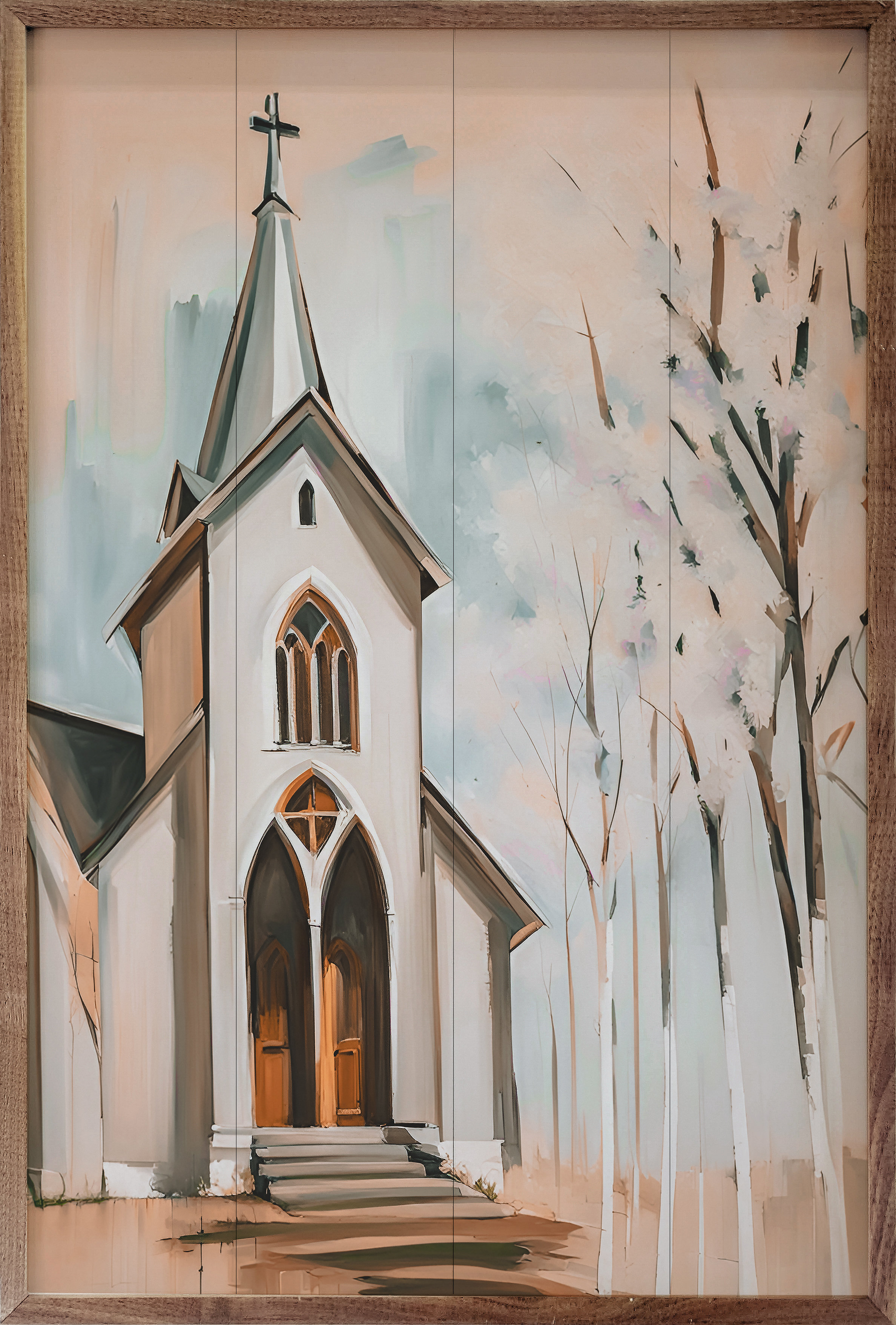 Winston Porter Church In Spring | Wayfair