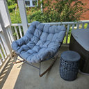 Corrigan Studio® Steel Rocking Chair With Cushion & Reviews | Wayfair