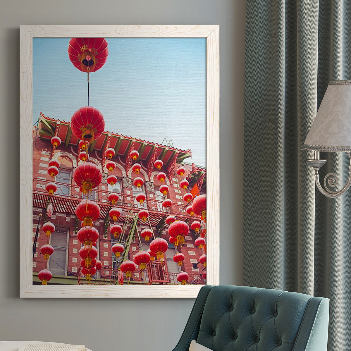 Alcott Hill® Lovely Lanterns I - Single Picture Frame Print on Canvas ...