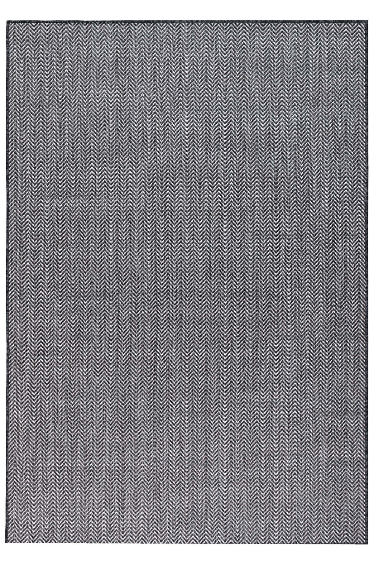 Latitude Run® Marquas Striped Design Black Carpet Machine Made ...