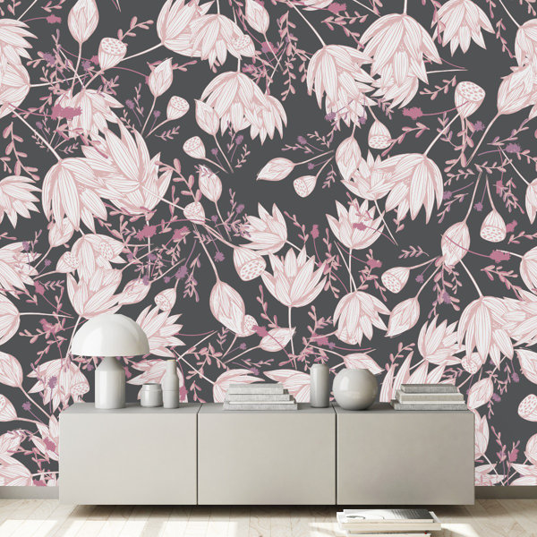 Red Barrel Studio® Kimisha Floral Wallpaper - Wayfair Canada