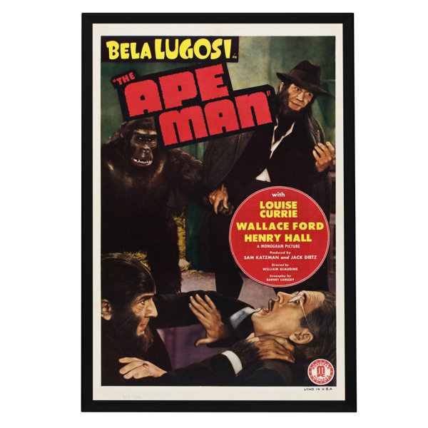 Red Barrel Studio® " Ape Man 1943 " on Paper | Wayfair