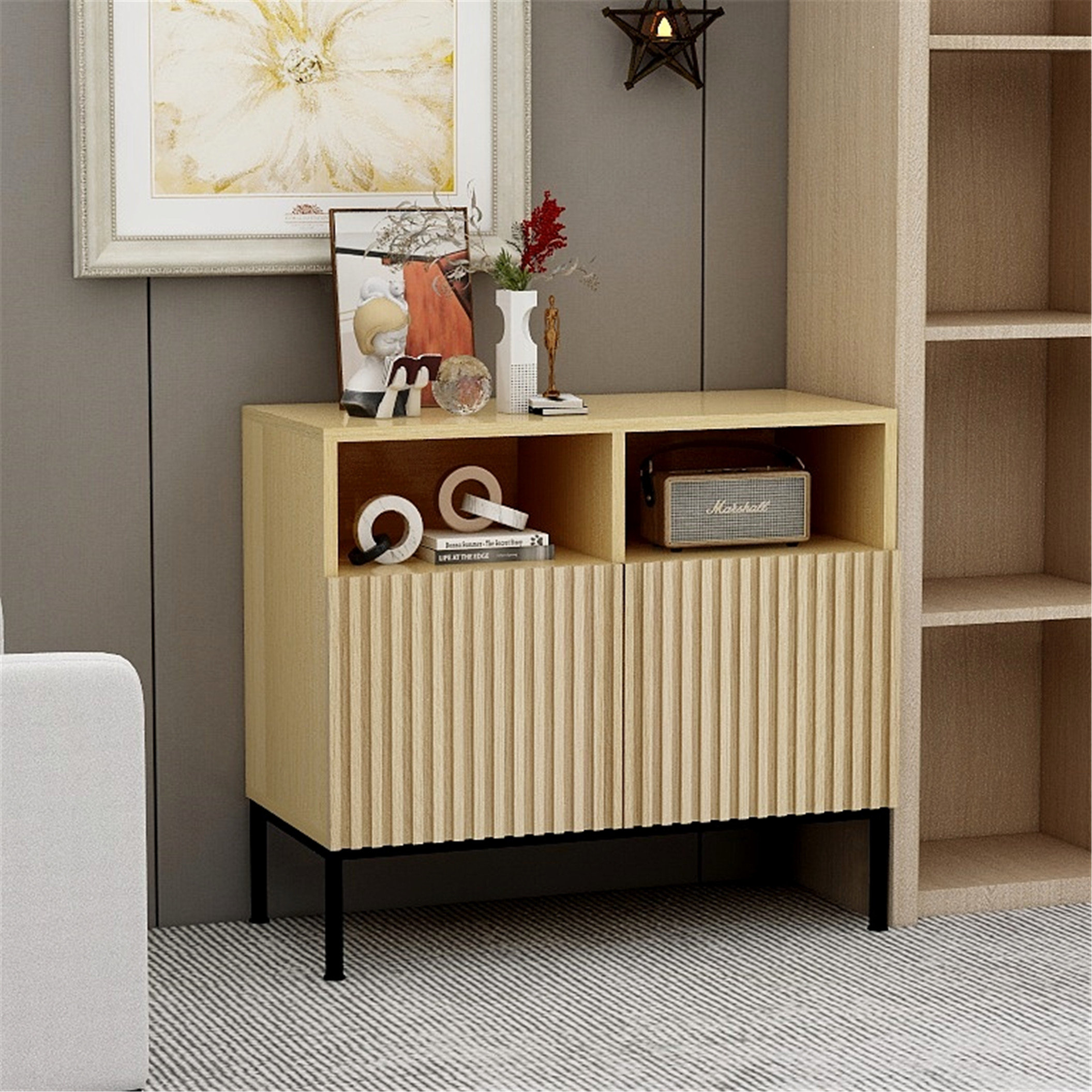 Latitude Run® Versatile Modern Storage Cabinet for Living Room and ...