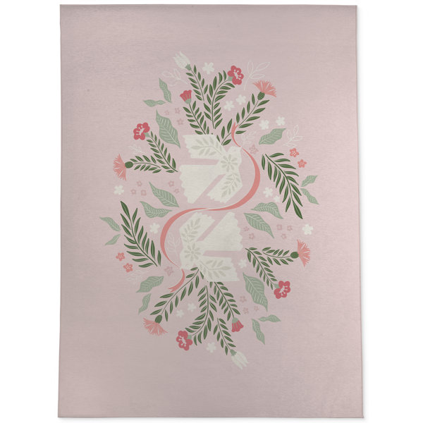 Dovecove Linus Pink Rug | Wayfair