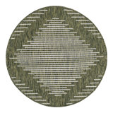 Green Round Area Rugs You'll Love | Wayfair