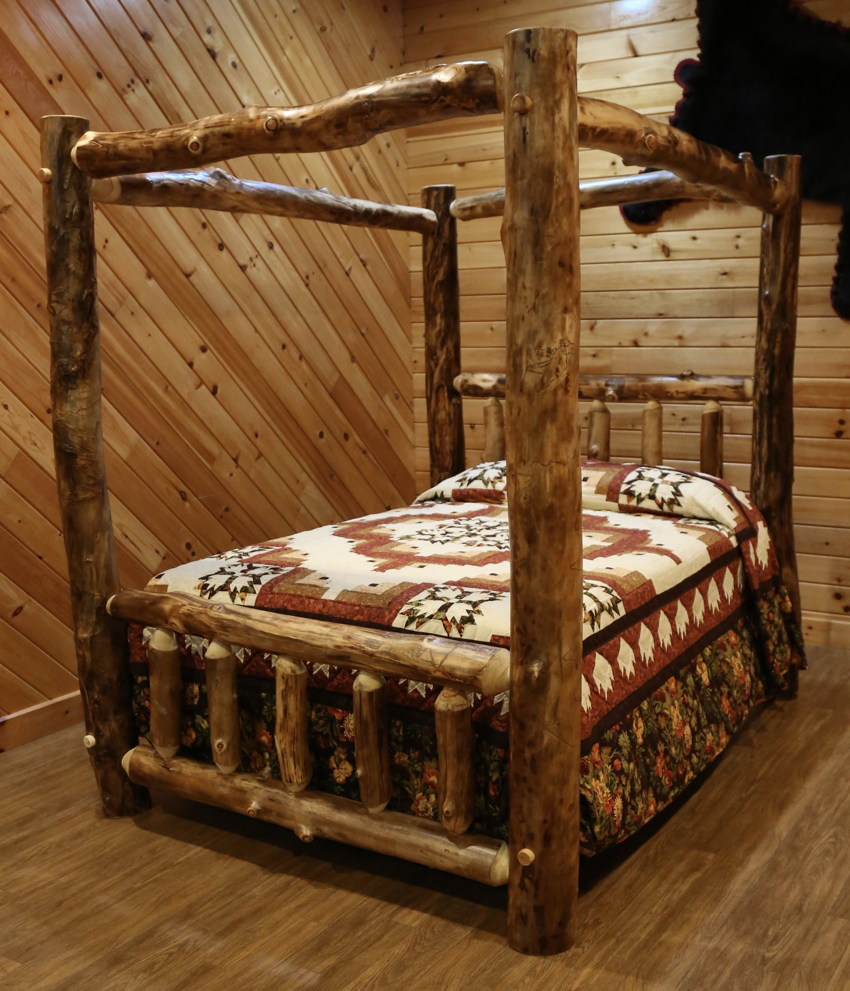 Loon Peak® Dugue Solid Wood Canopy Bed | Wayfair