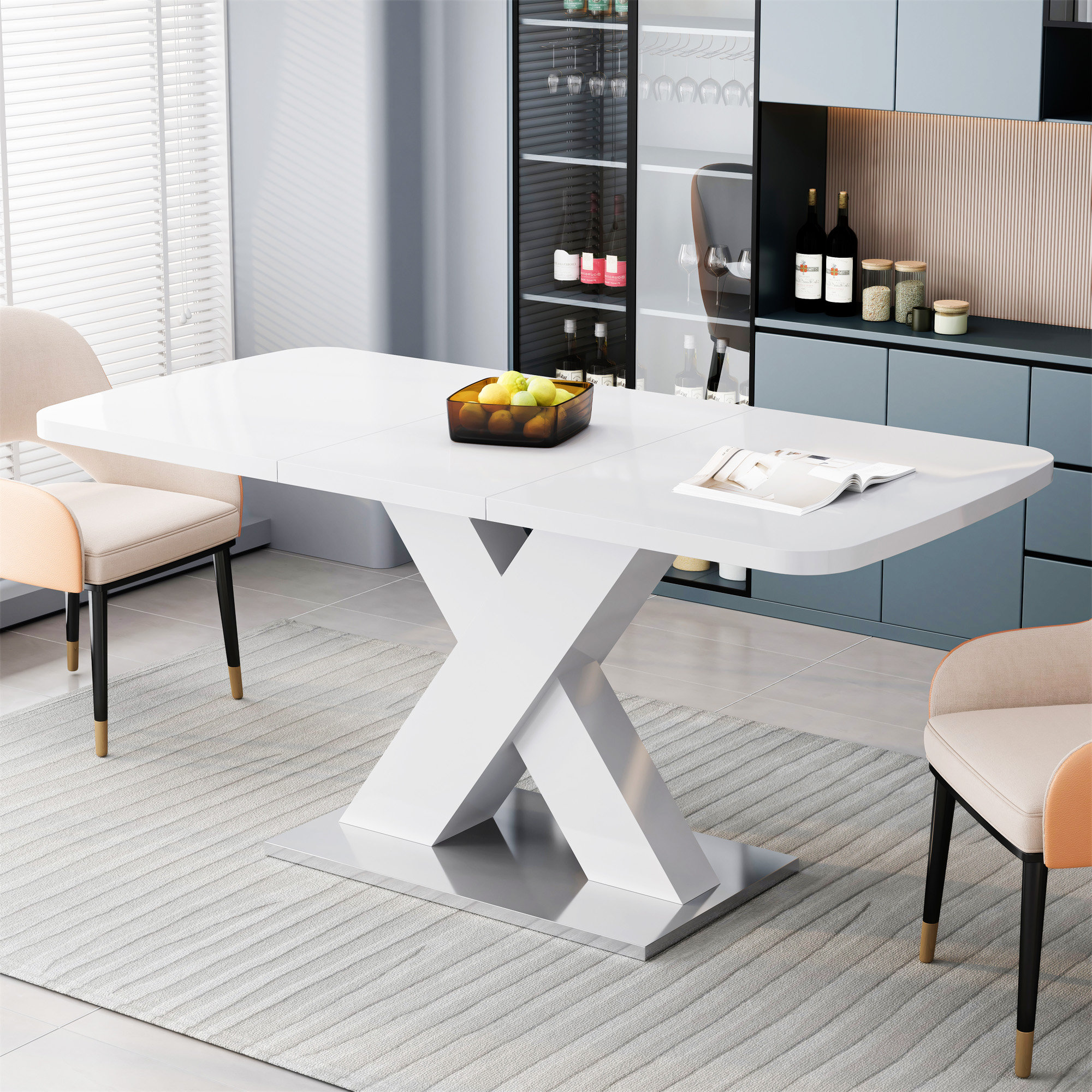 Ivy Bronx Modern Square Dining Table,dining table,dining room table ...