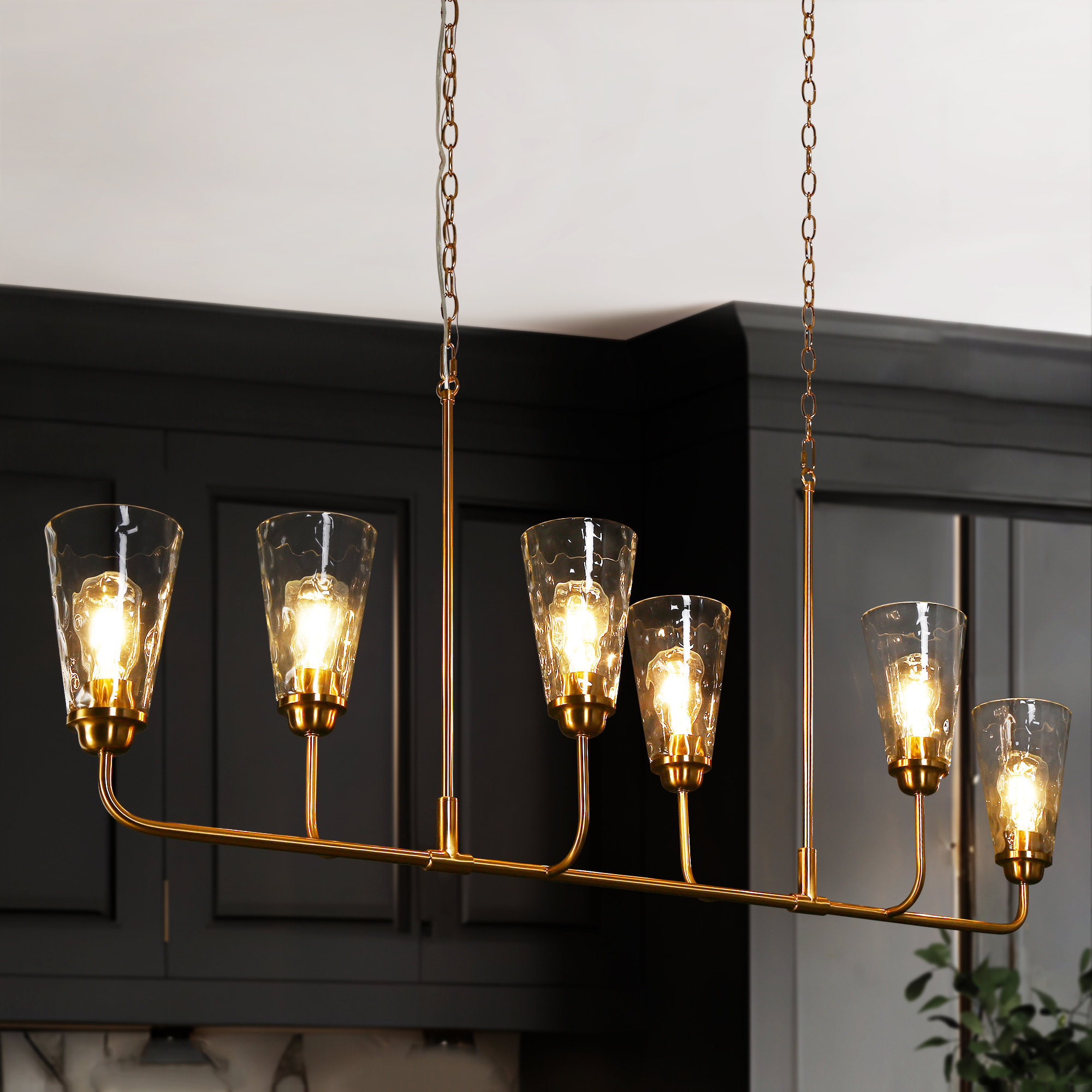 Mercer41 Loram 6 - Light Large Kitchen Island Lighting | Wayfair