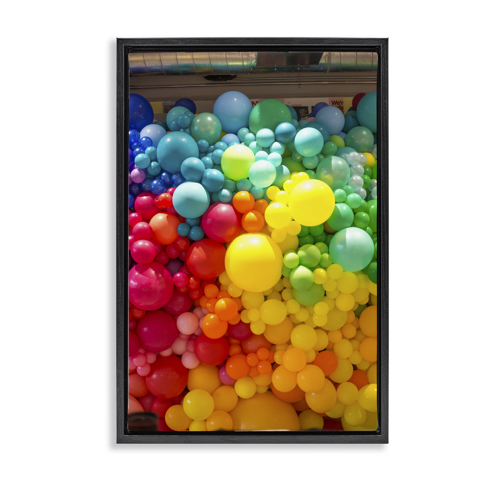 Wrought Studio™ Lively Colorful Balloons Floating Frame, design by LISH ...