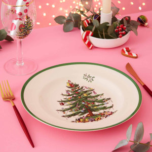 Spode Christmas Tree Dinner Plates 10.5" & Reviews | Wayfair