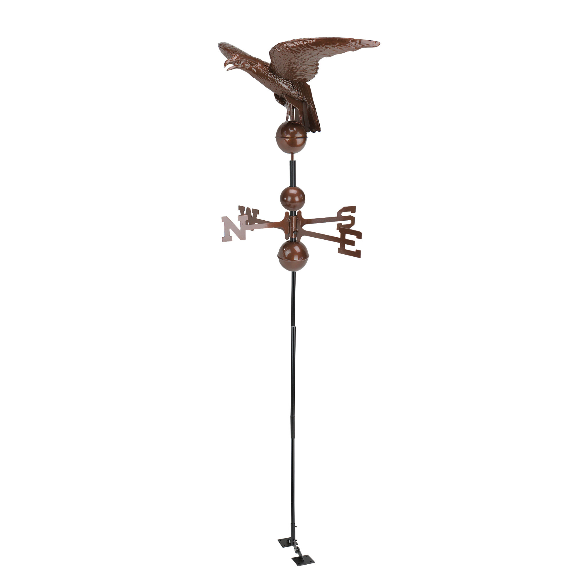 Northlight Seasonal 36" Polished Eagle Outdoor Garden Weathervane ...