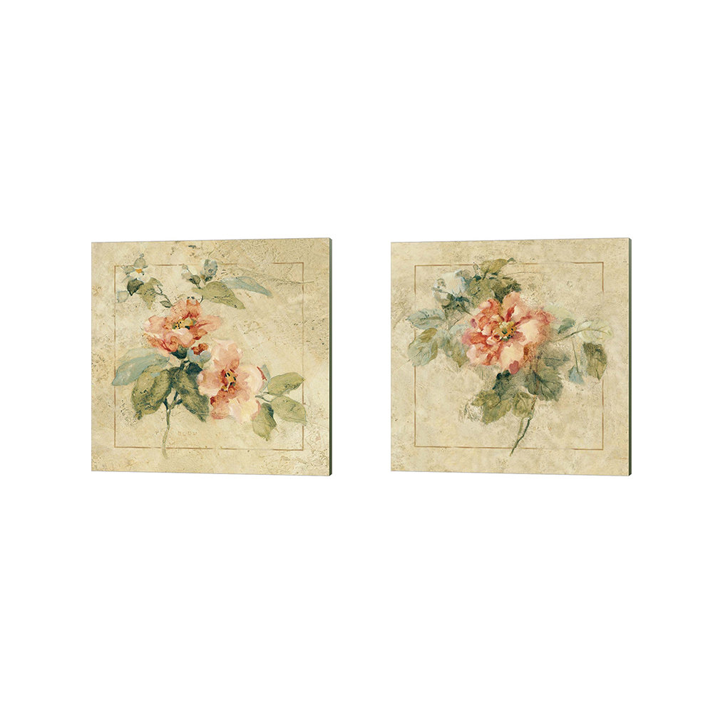 Red Barrel Studio® Provence Rose By Cheri Blum, Canvas Art (Set Of 2 ...