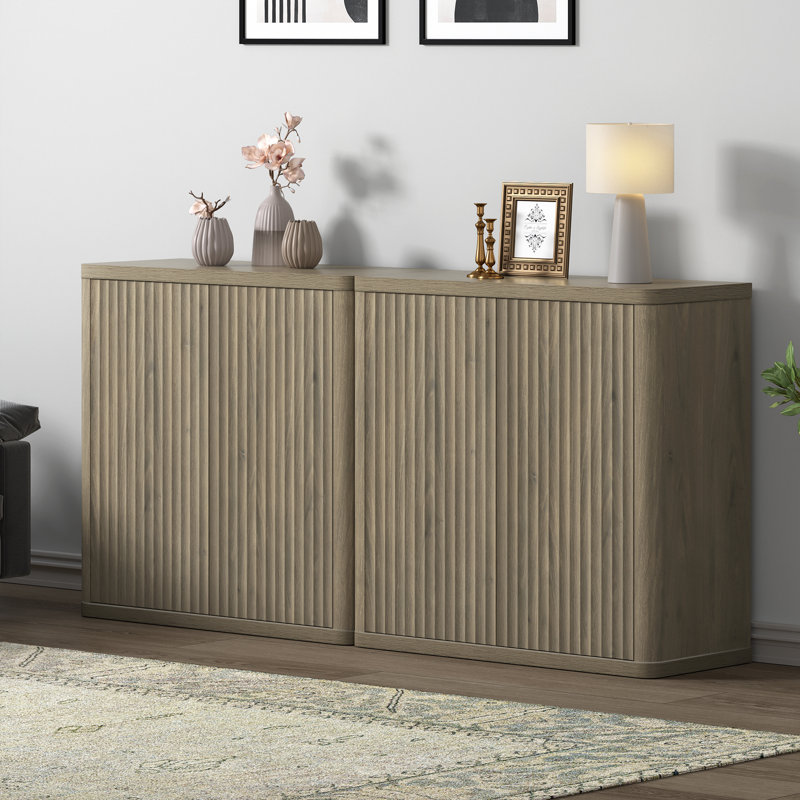 Latitude Run® Cesiro 34.6'' Wide Buffet Sideboard With Adjustable ...
