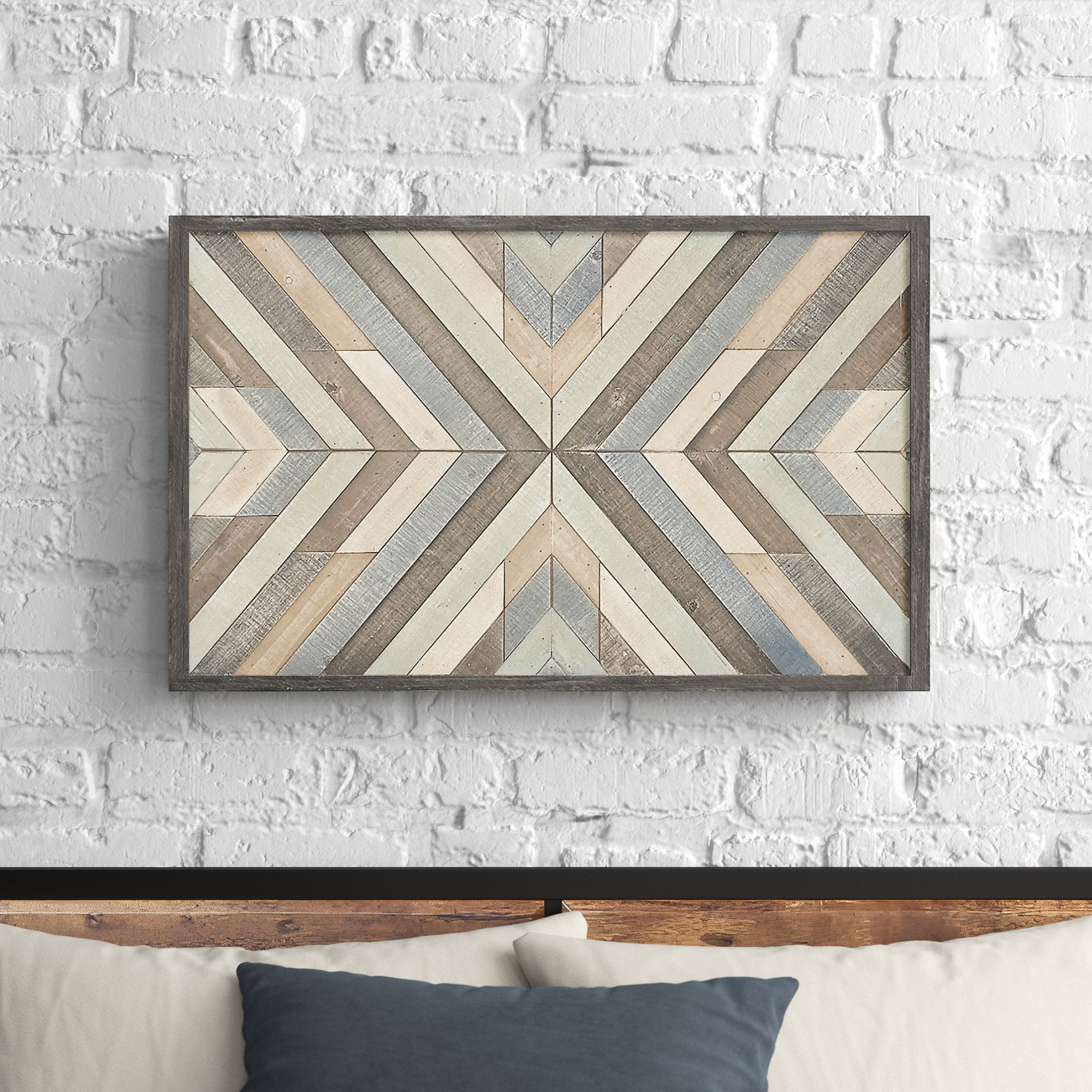 Steelside™ Wood Handmade Southwestern Inspired Arrow Panel Geometric ...