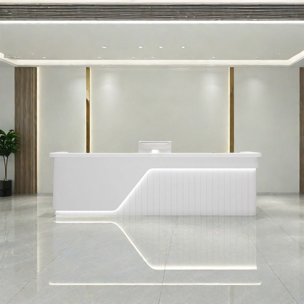 OX Art Reception Desk Computer Desk, Front Desk & Writing Desk with ...