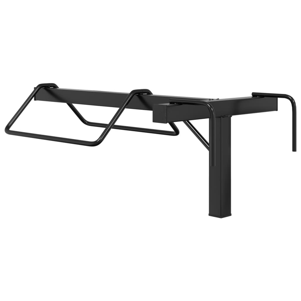 Latitude Run® Saddle Rack Black Powder-Coated Iron Compact Portable ...
