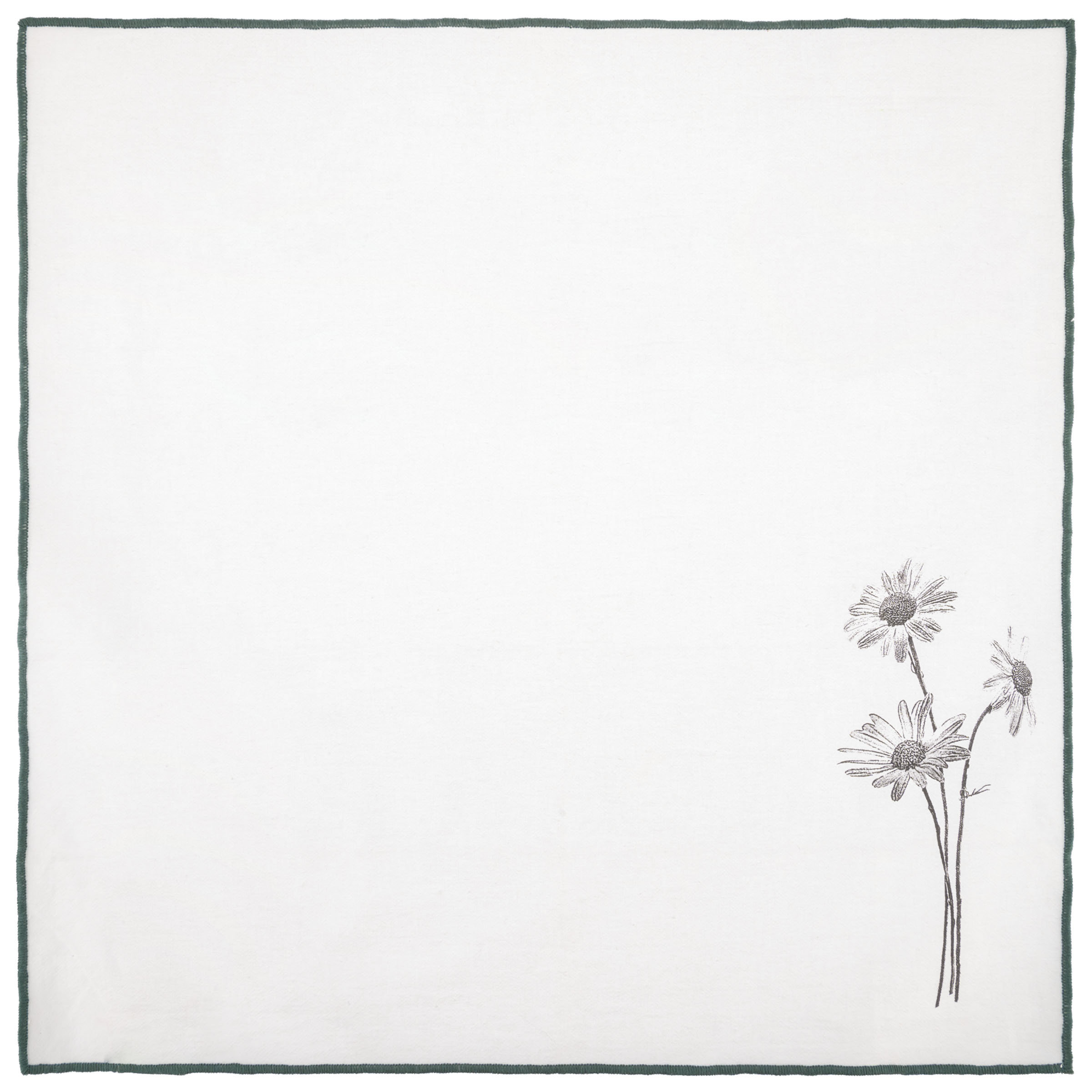 Red Barrel Studio® Merrowed Edge Dinner Napkins Daisy | Wayfair