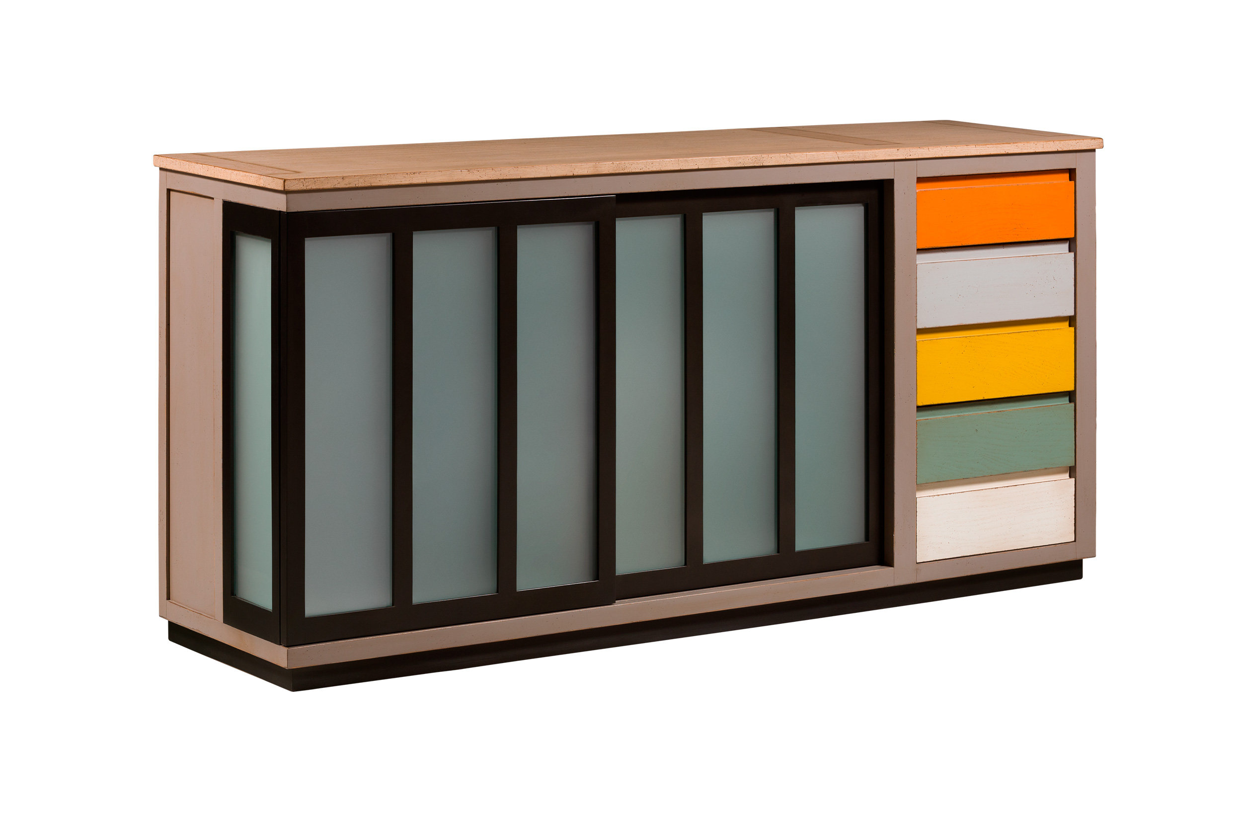 Michel Ferrand Symbiose 78.7" Wide 3 Drawer Wood Credenza - Wayfair Canada