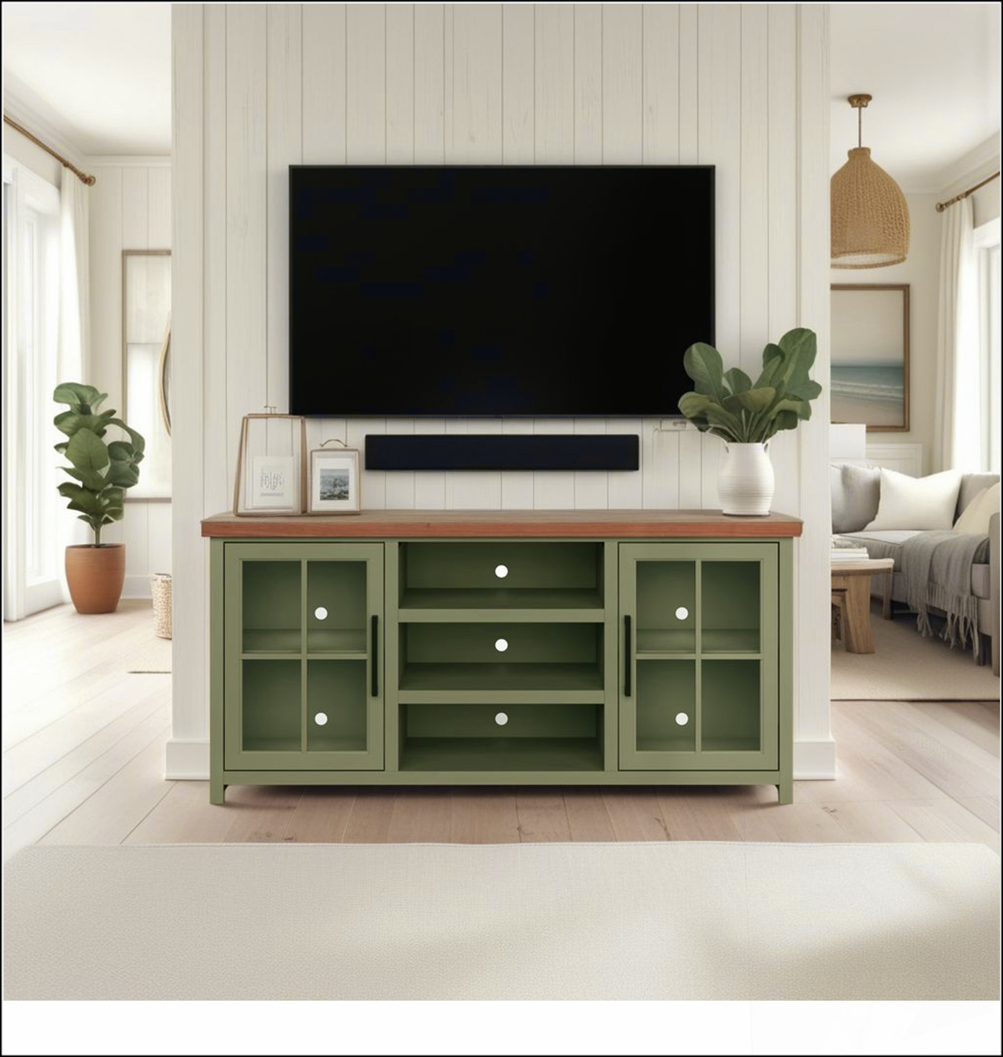 Wildon Home® 67 inch TV Stand Console for TVs up to 80 inches, No ...