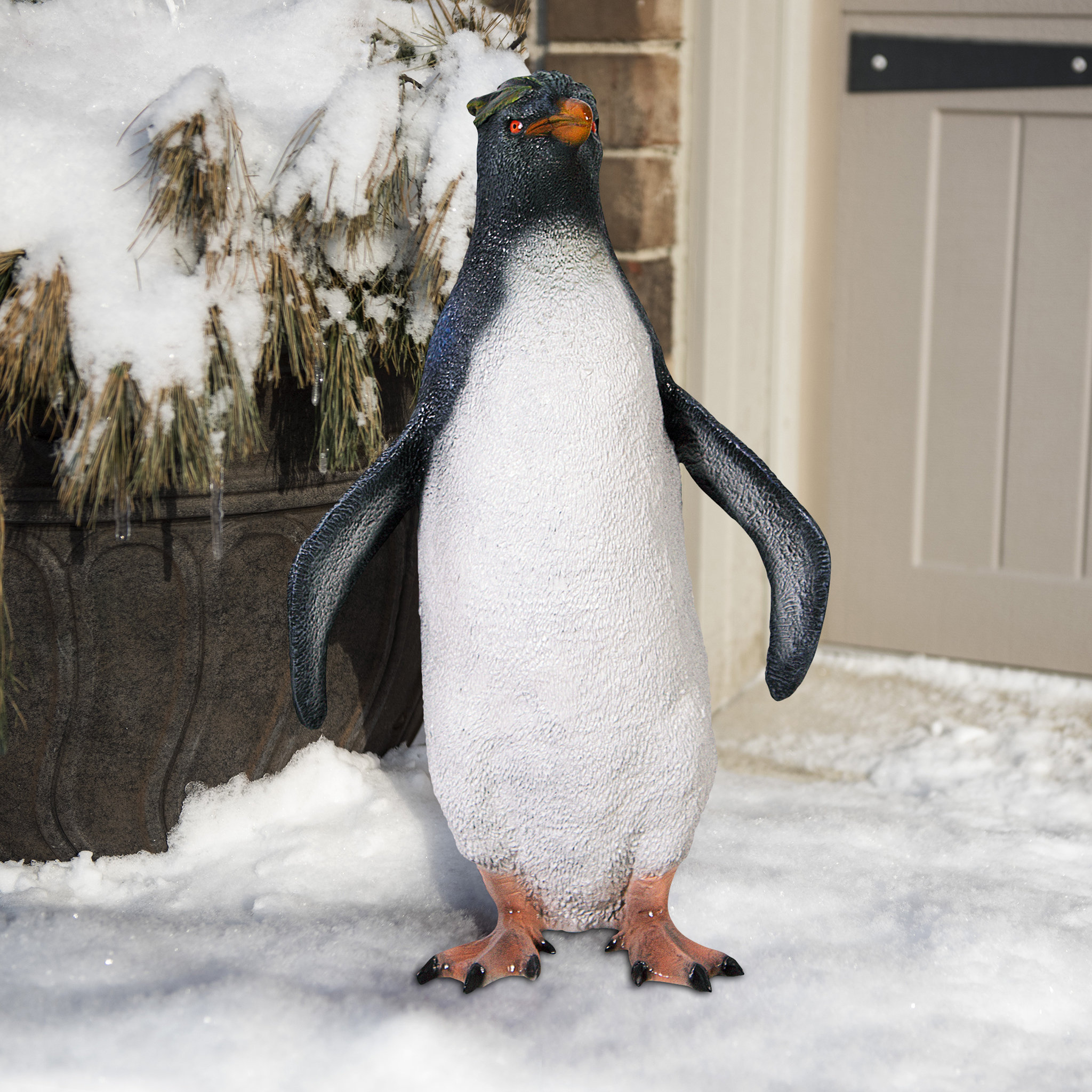Design Toscano Rockhopper Penguin Statue & Reviews | Wayfair