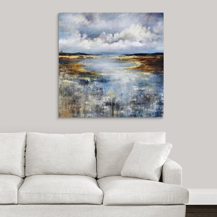 Highland Dunes 'Calm Stillness' Painting on Canvas | Wayfair