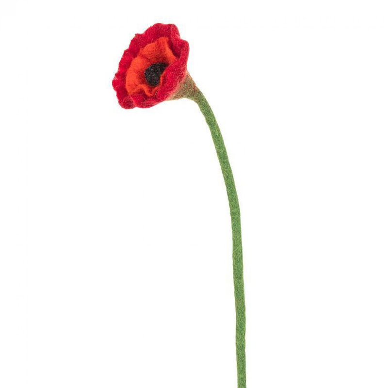 Primrue Fabric Poppy Stem | Wayfair