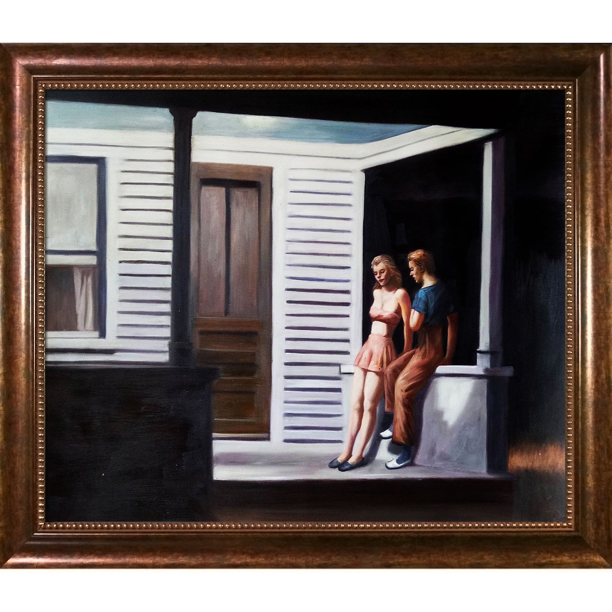 Vault W Artwork Summer Evening' by Edward Hopper - Picture Frame ...