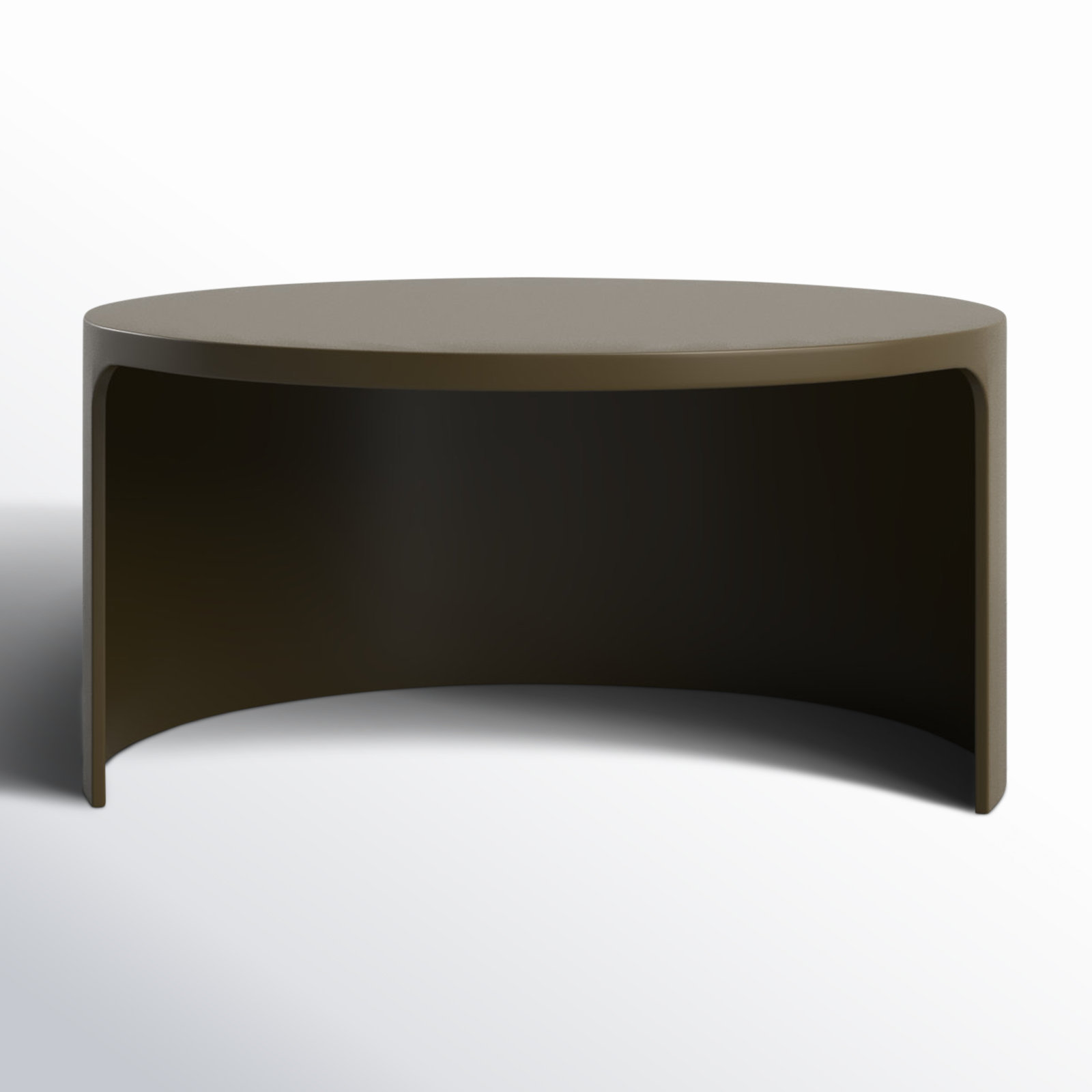 AllModern Marcena Modern Round High Coffee Table | Wayfair