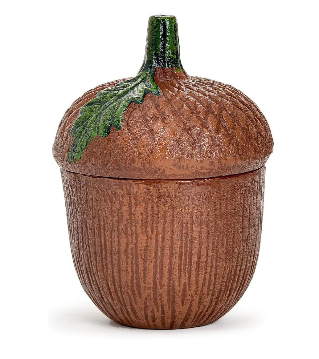 Ophelia & Co. Vintage Cast Iron Acorn Decorative Box (5.3"): Hand ...