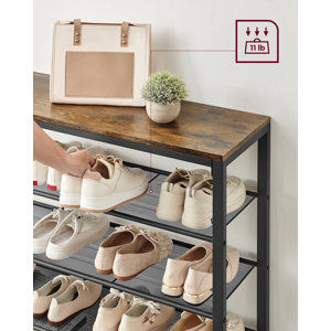 Ebern Designs 5-Tier Storage 25 Pair Shoe Rack & Reviews | Wayfair