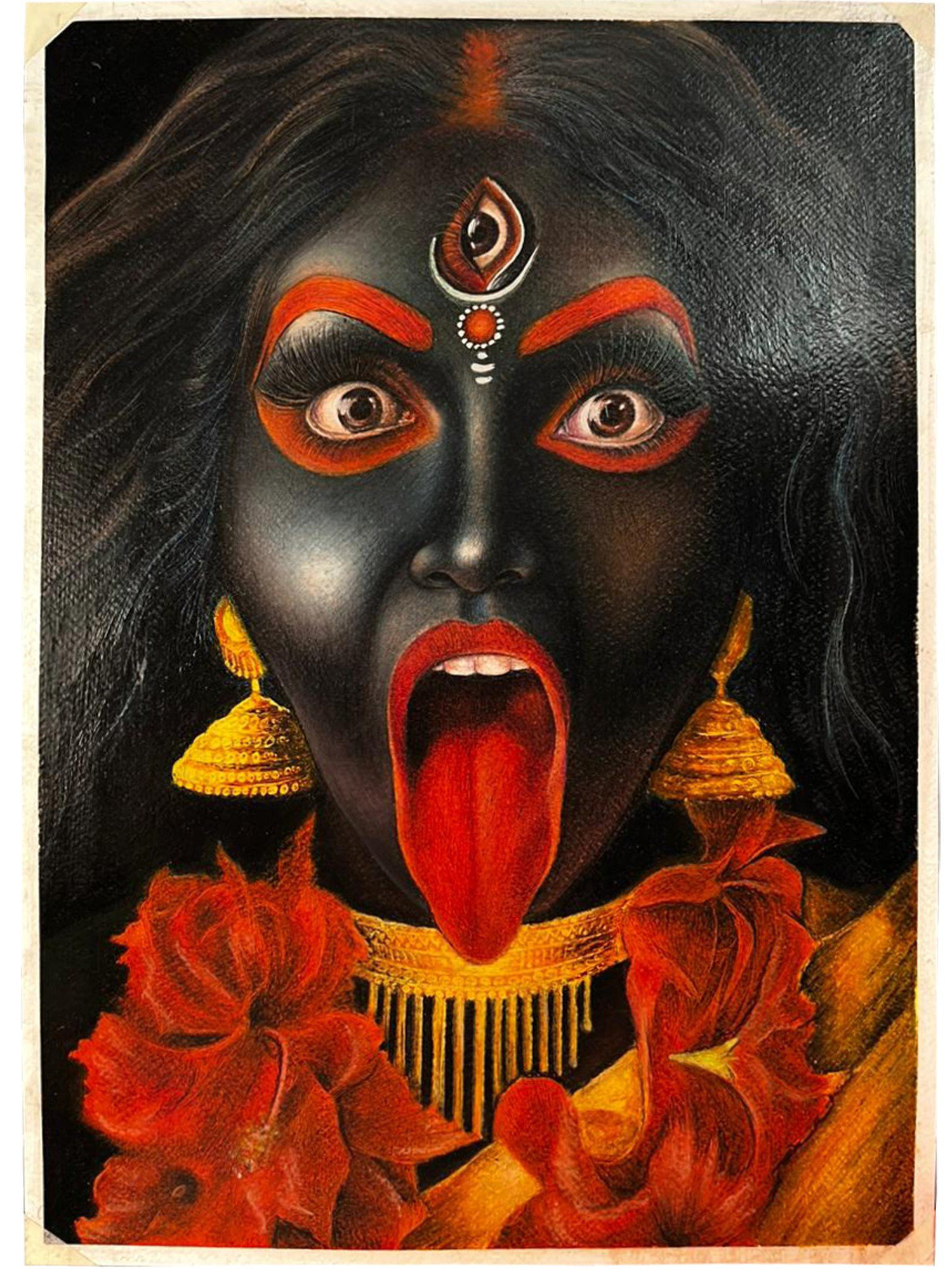 kali face drawing