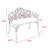 Astoria Grand Patio Garden Bench, Metal Park Bench With Floral Rose ...