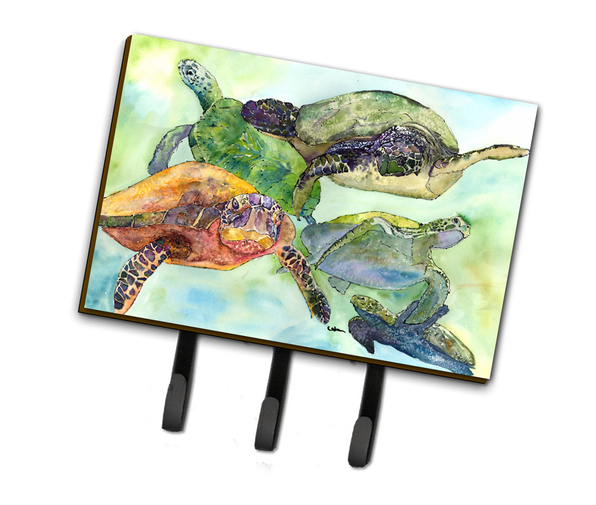 Caroline's Treasures Turtle Leash Holder and Key Hook | Wayfair