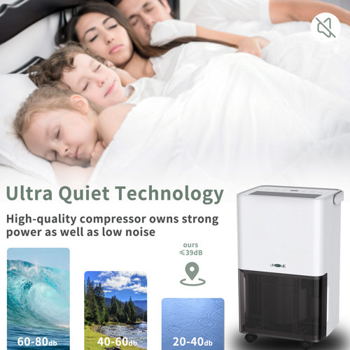 Uhome 30 Pints Console Dehumidifier for Rooms up to 3000 Cubic Feet ...