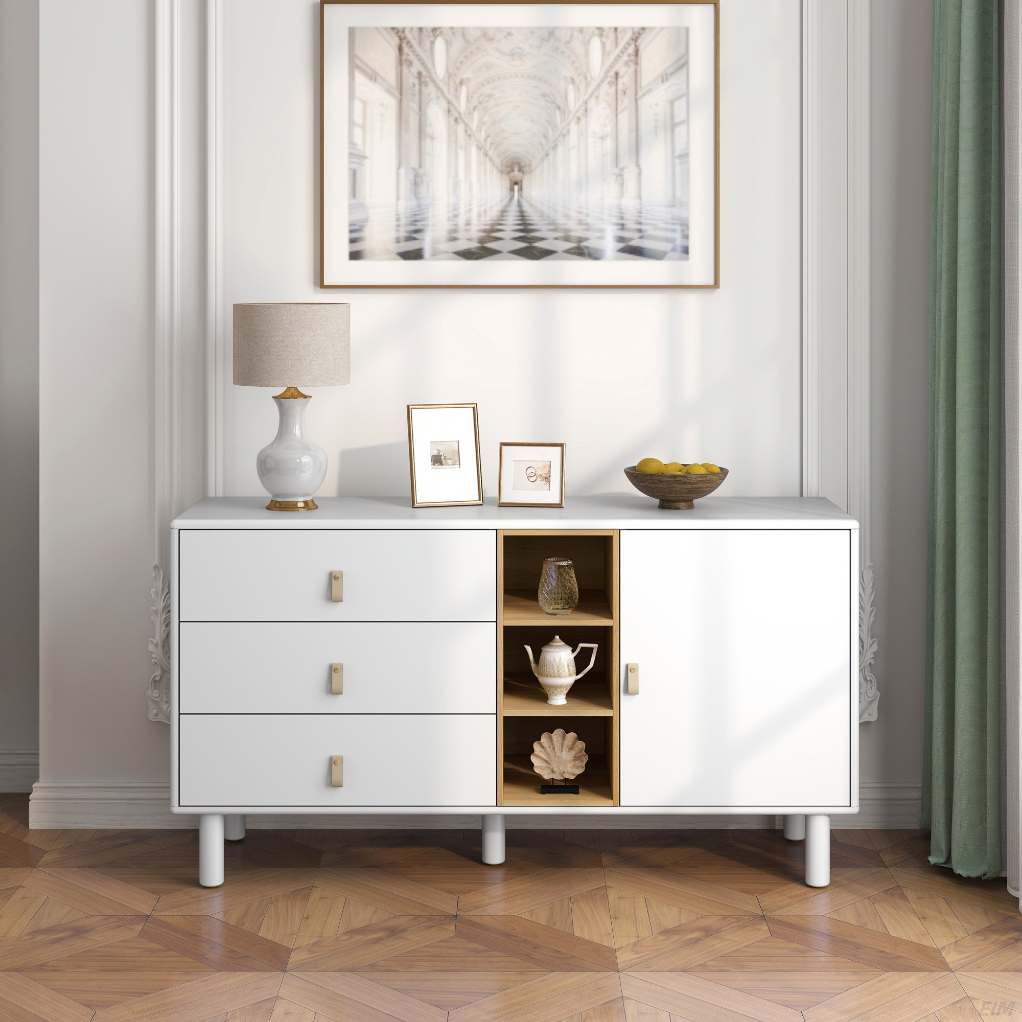 George Oliver Storage Cabinet With Doors And Drawers, Chest Of Drawers ...