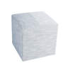 East Urban Home Soft Cube Ottoman - Blue Pinstripe Fabric & Reviews ...