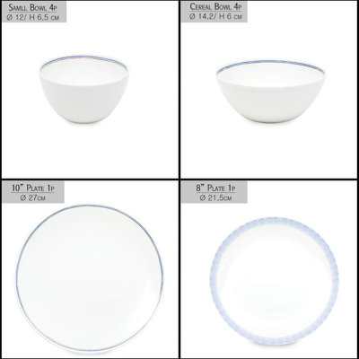 HANKOOK CHINAWARE Bone China Dinnerware Set - Service for 4 | Wayfair