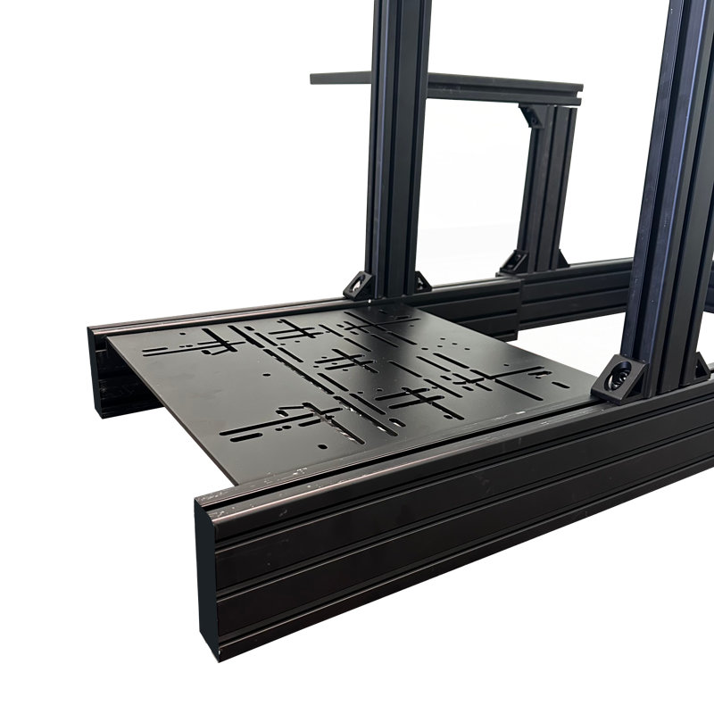 GTR Simulator Leather PC & Racing Game Chair with Footrest in Black ...