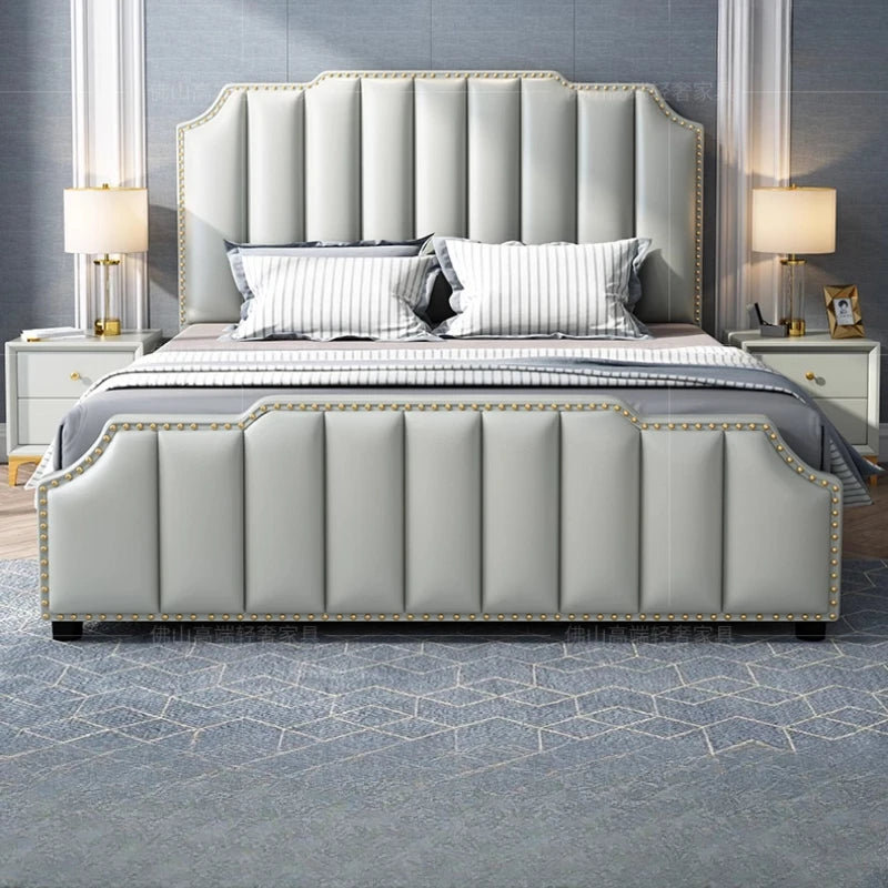 Splendor Furniture Pretty King Size Double Bed Elegant Modern Princess ...