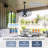 17 Stories 15'' Outdoor Ceiling Fan with LED Lights-Waterproof，Plug in ...