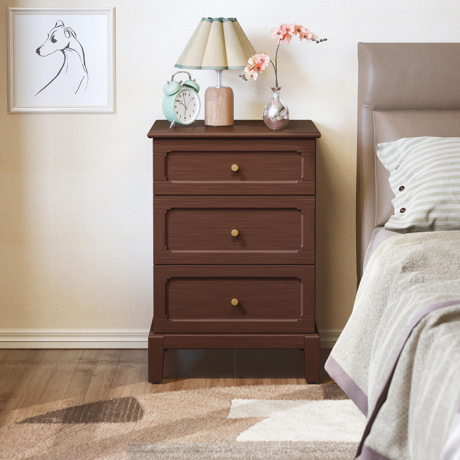 Lark Manor™ 3-Drawer Storage Wood Cabinet | Wayfair