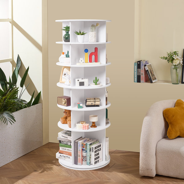 Latitude Run® Stellweilan 6-Tier Rotating Shoe Rack Tower 360° Spinning ...