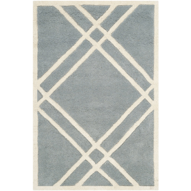 Ebern Designs Teresita Hand Tufted Wool Geometric Rug & Reviews | Wayfair