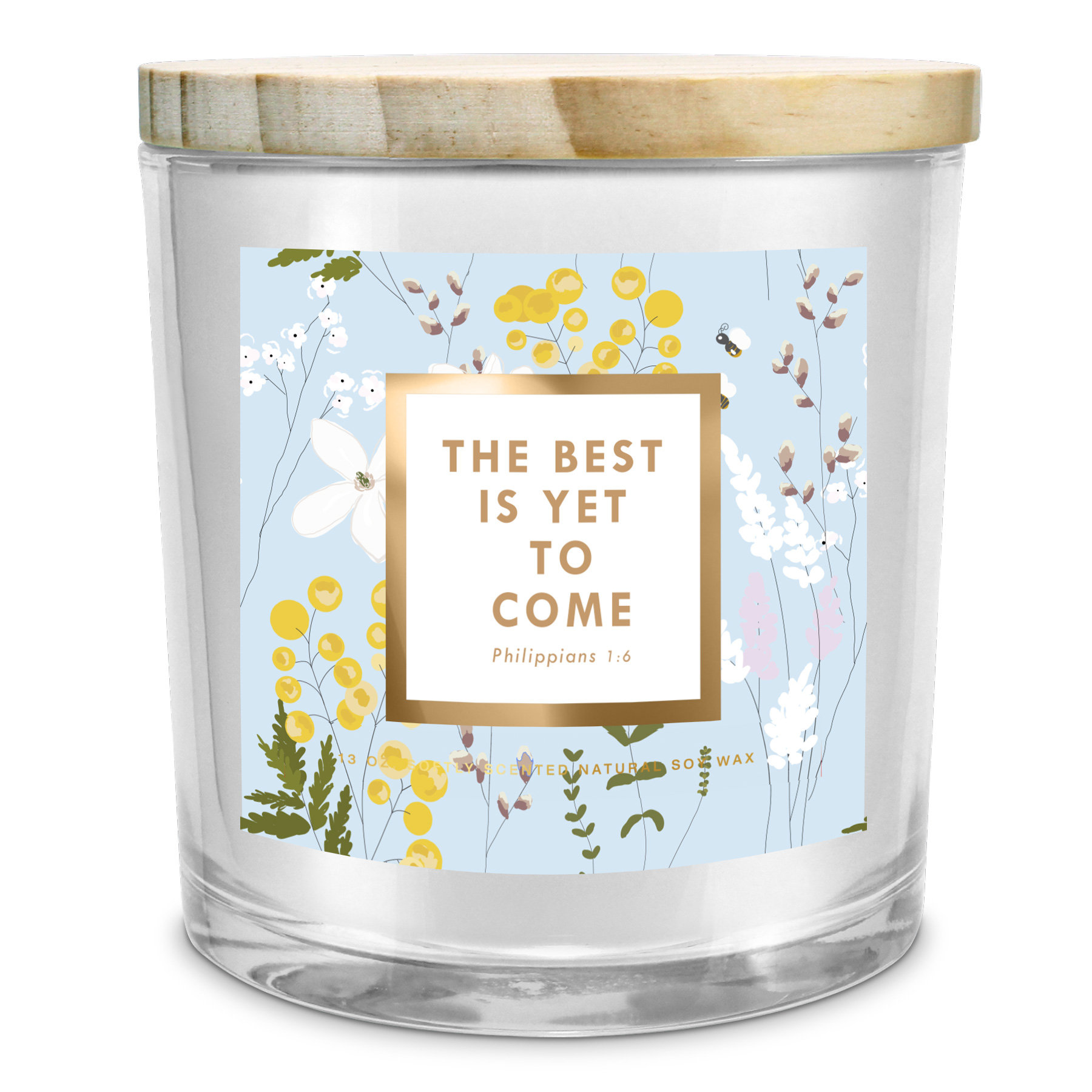 Symple Stuff Lightly Scented Scented Jar Candle with Glass Holder | Wayfair