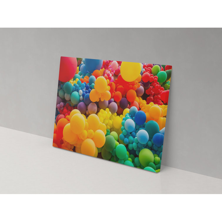 Metro Lane Colour Balloons - Wrapped Canvas Painting | Wayfair.co.uk