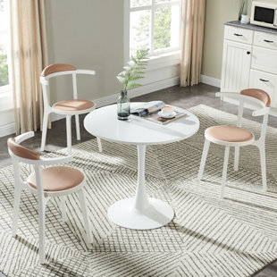 White Round Dining Tables You'll Love | Wayfair