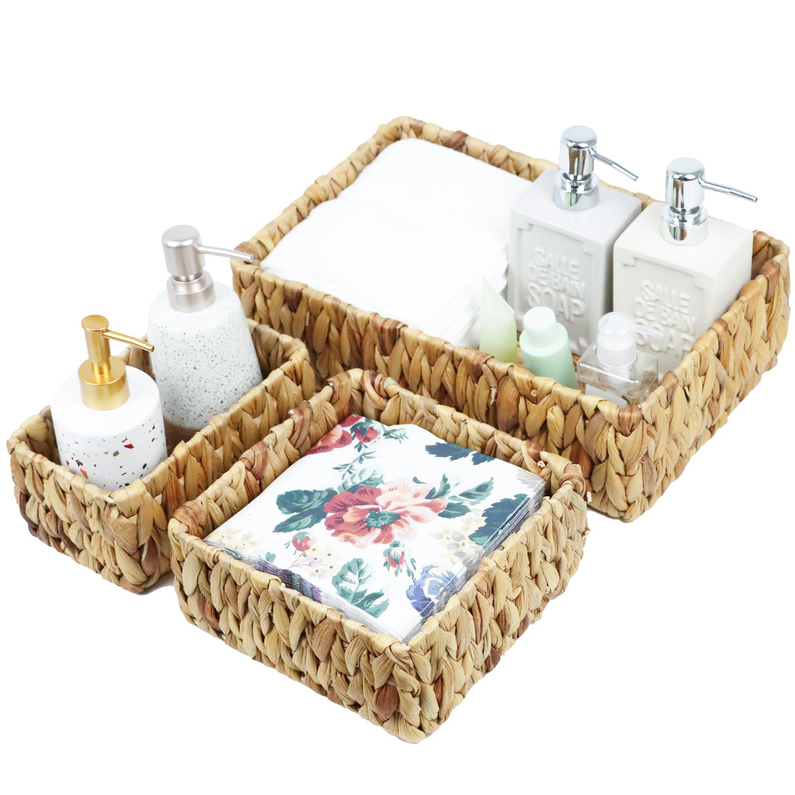 One Allium Way® Wicker Baskets For Organizing, Woven Storage Baskets ...