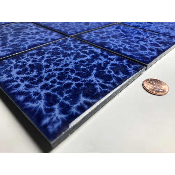 Abolos Monet Swimming Pool Series 4" x 4" Porcelain Mosaic Tile ...