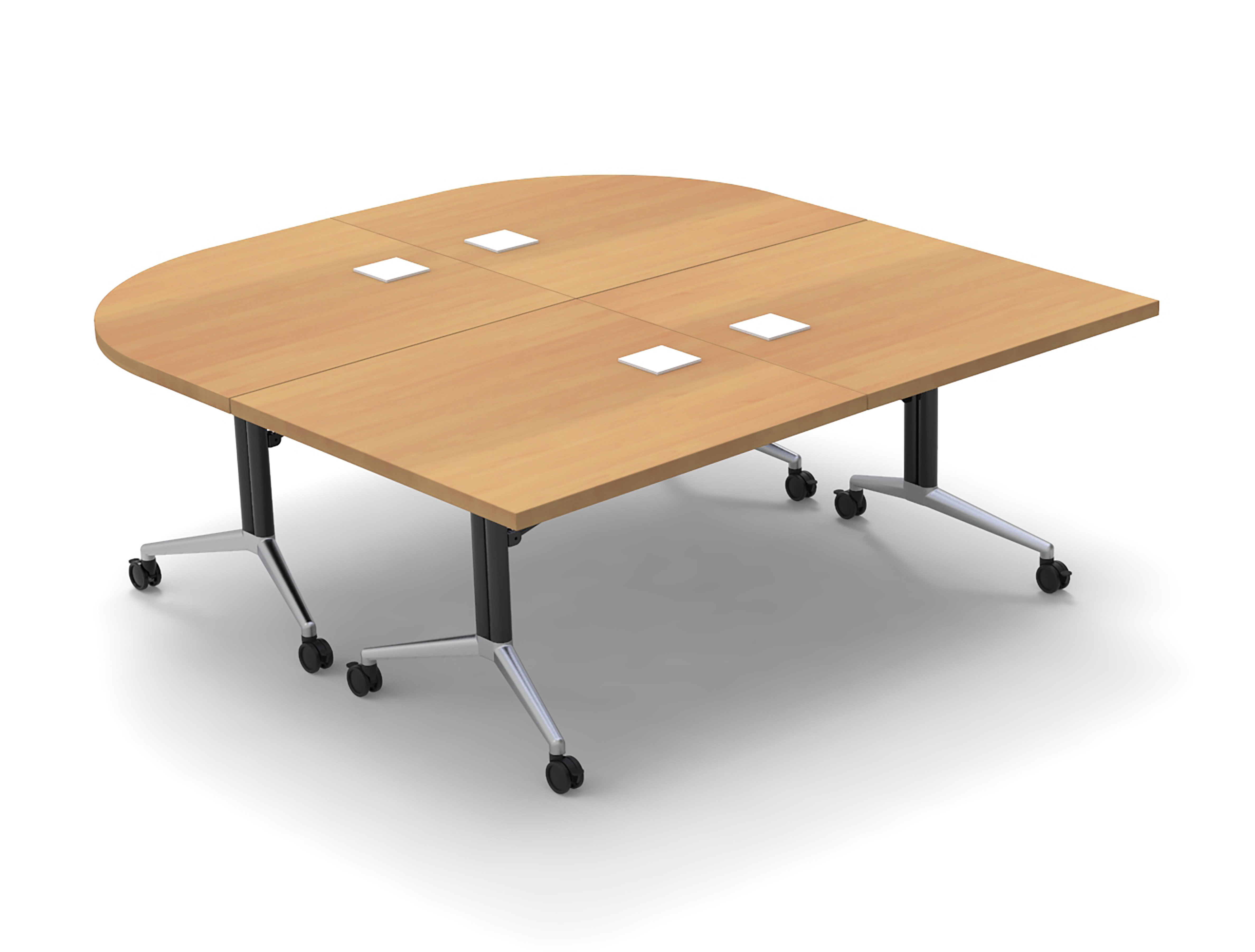 The Twillery Co.® Albin 8 Person Conference Meeting Tables with 8 ...